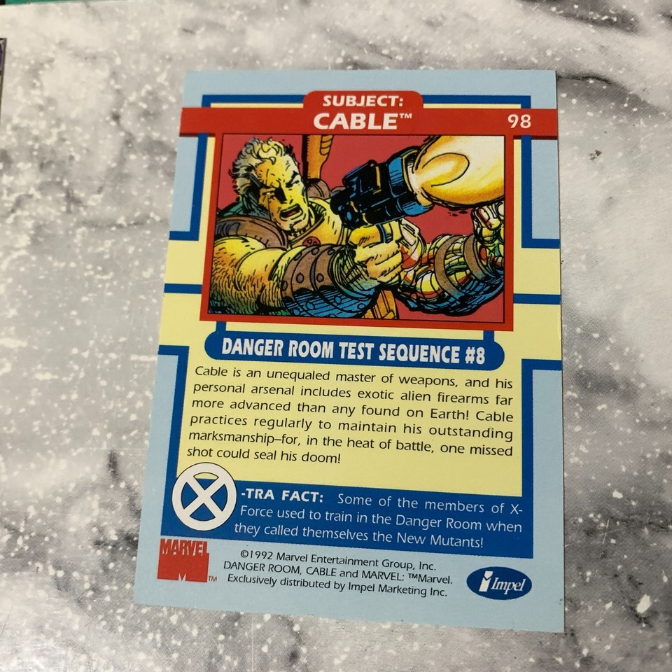 Impel 1992 Marvel X-Men Part Set x38 Trading Cards Bundle Incomplete ...