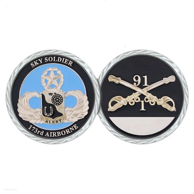 Grafenwoehr 91st 173rd Airborne Sky Soldier US Army Challenge Coin | eBay
