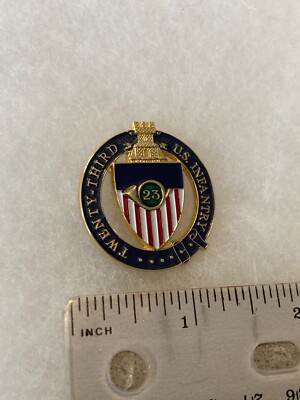 Vintage US Army 23rd Infantry Regiment Veteran Lapel Pin 5C | eBay