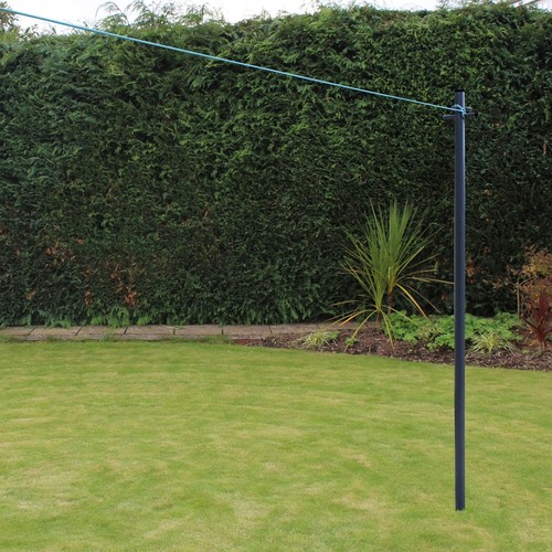 2.2m Heavy Duty Washing Line Post Pole ft Clothes Support W/ Ground ...