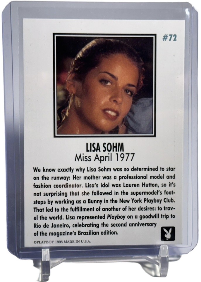 Lisa Sohm 1995 Playboy Playmate Trading Card #72 W/Top Loader! | eBay