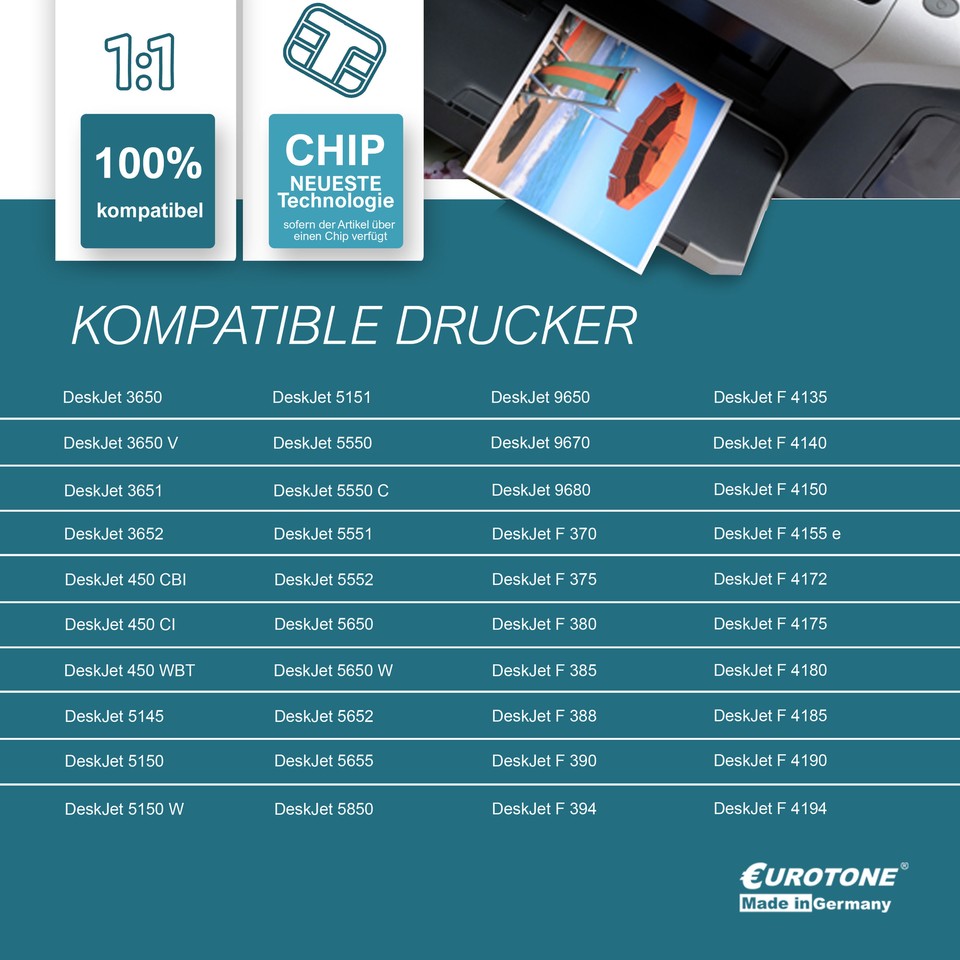 1x Ink Cartridge for HP PSC 1310 1315 1317 1340 1345 1350 1355 2000 ...