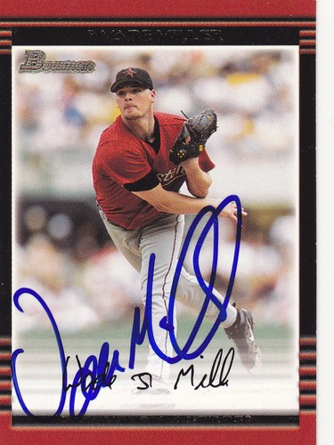 WADE MILLER HOUSTON ASTROS SIGNIERTE 2002 BASEBALLKARTE CHICAGO CUBS ...