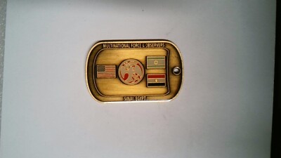 CHALLENGE COIN MULTINATIONAL FORCE & OBSERVERS MFO SINAI EGYPT COMMAND ...
