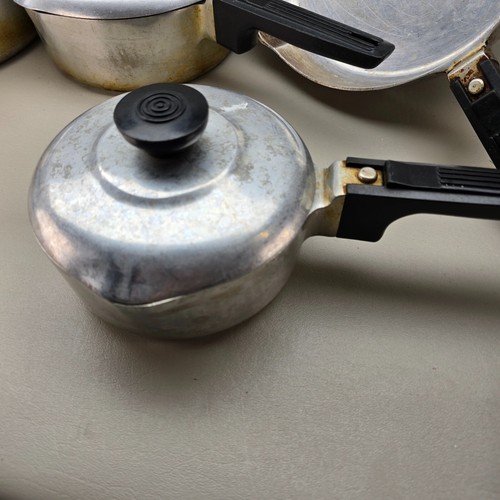 Vintage Magnalite Cookware Set of 3 Pots w/ Lids Frying Pan | eBay
