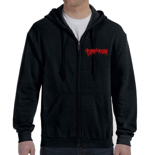 Terrorizer Logo Caustic Attack Zip Hoodie Sweatshirt | eBay