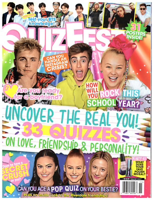 QUIZFEST Magazine Fall 2018 Includes BTS 5 Seconds of Summer Dua Lipa ...
