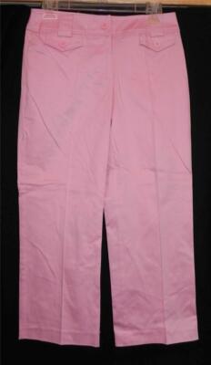 GW -Ms. Flat Front Capris from New York & Co. - Pink - Sz 2 | eBay