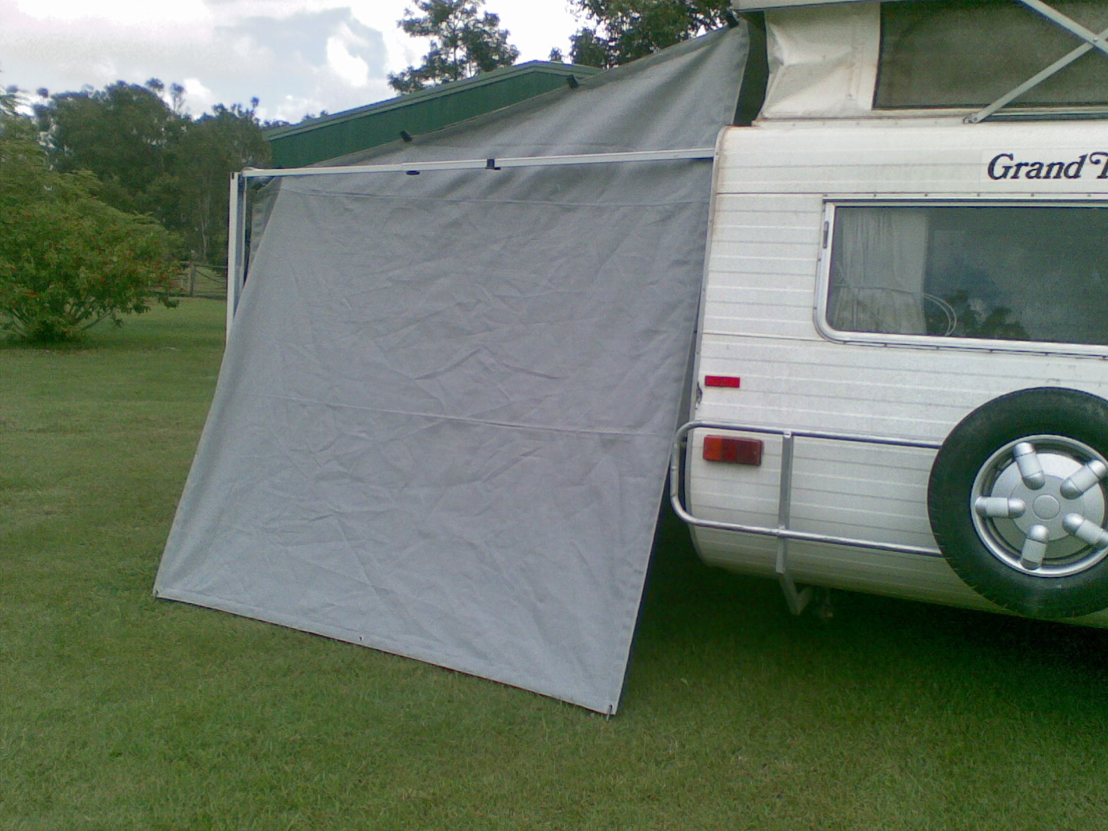 Shade Curtain/Privacy Screen for caravan R/out Awning END std size 2 ...