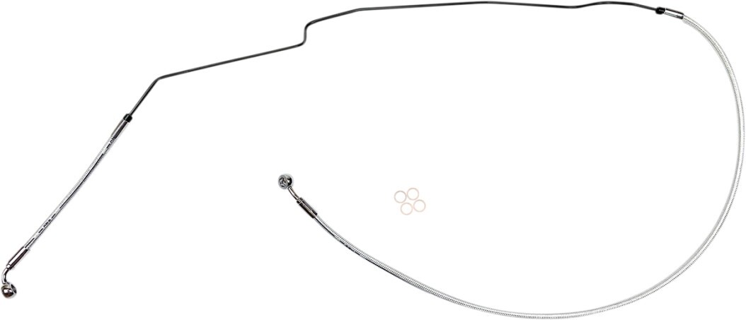 Magnum - AS375140 - Braided Front Brake Line, Stock - Sterling Chromite ...