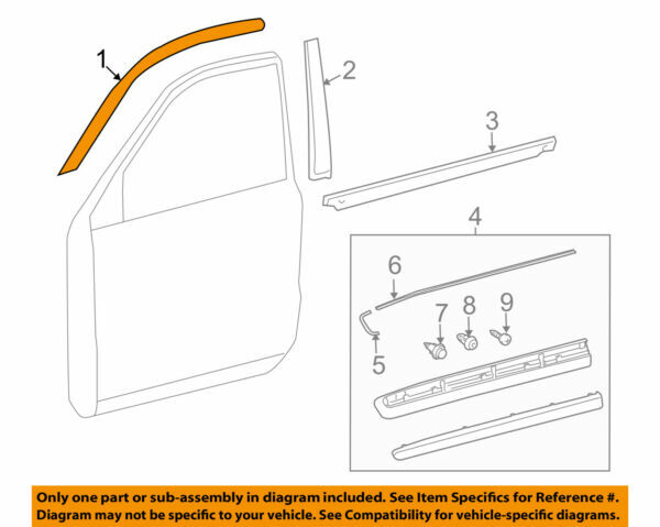 75922-60050 Toyota Tape, black out, no.1 lh 7592260050, New Genuine OEM ...