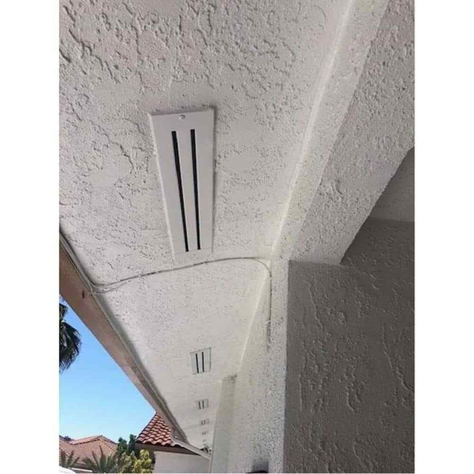 Fire/Ember Resistant Galvanized Steel Brandguard Soffit Vent, 3.5 in. x ...