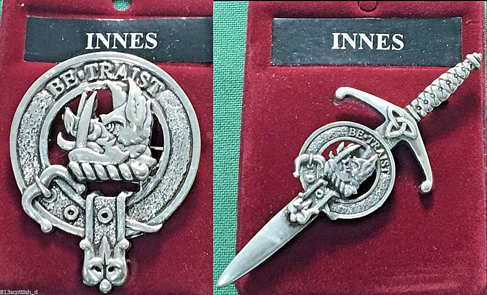 Innes Scottish Clan Crest Pewter Badge or Kilt Pin | eBay