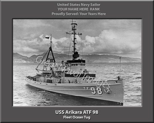 USS Arikara ATF 98 Personalized Canvas Ship Photo Print Navy Veteran | eBay