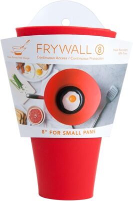 Frywall 8” Splatter Guard No-Mess, Oil & Condensation Blocker ...