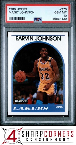 1989 HOOPS #270 EARVIN MAGIC JOHNSON LAKERS HOF PSA 10 | eBay