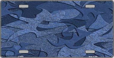Camouflage Solid Blue Metal Novelty License Plate Tag LP5079 | eBay