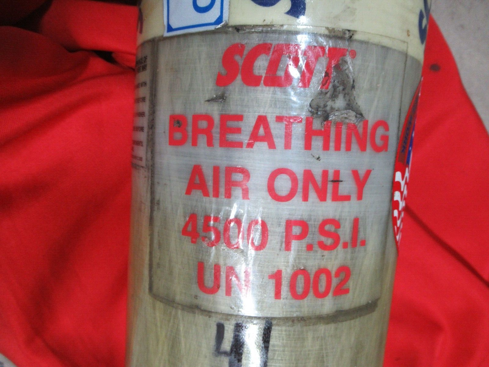 SCOTT 4500PSI 30 Min SCBA Bottle Tank Cylinder CGA347 valve Paintball ...