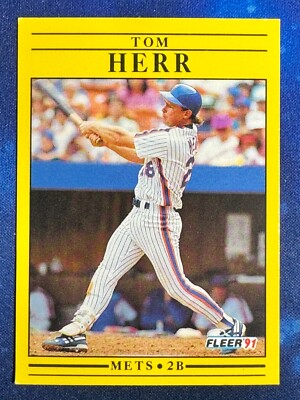 1991 Fleer #149 Tom Herr New York Mets | eBay