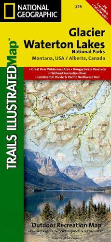 National Geographic Maps Glacier/waterton Lakes National Parks (Map ...