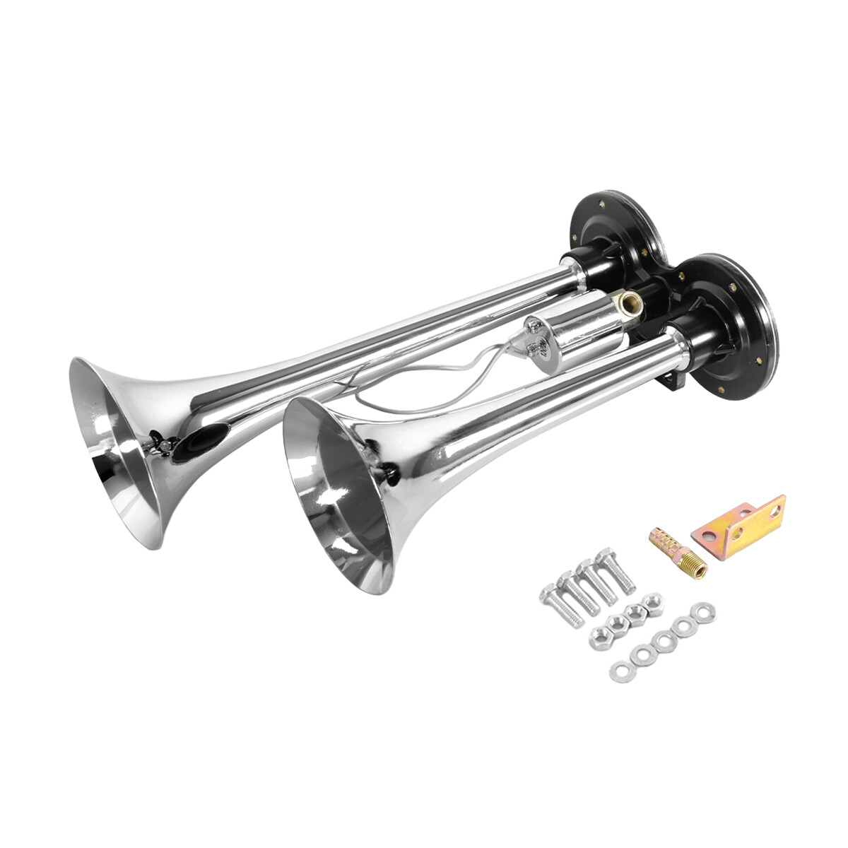 Truck Air Horn 150DB Dual Trumpet Horns Kit universal For Car Train ...