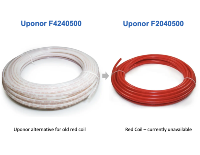 Uponor F4240500 AquaPEX Red Print – Uponor Alternative for F2040500, 1/ ...