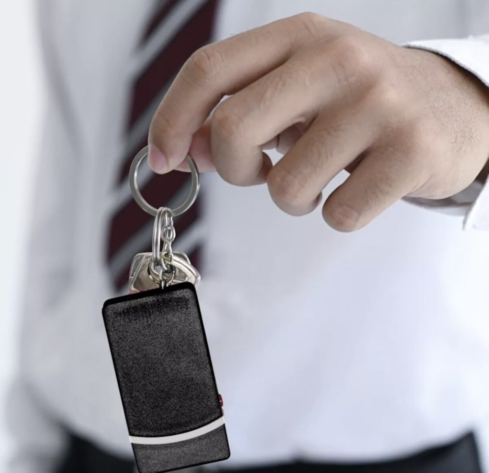 MINI 3" Women Safety Defense BLACK KEYCHAIN HAND Stun RECHARGE LED ...