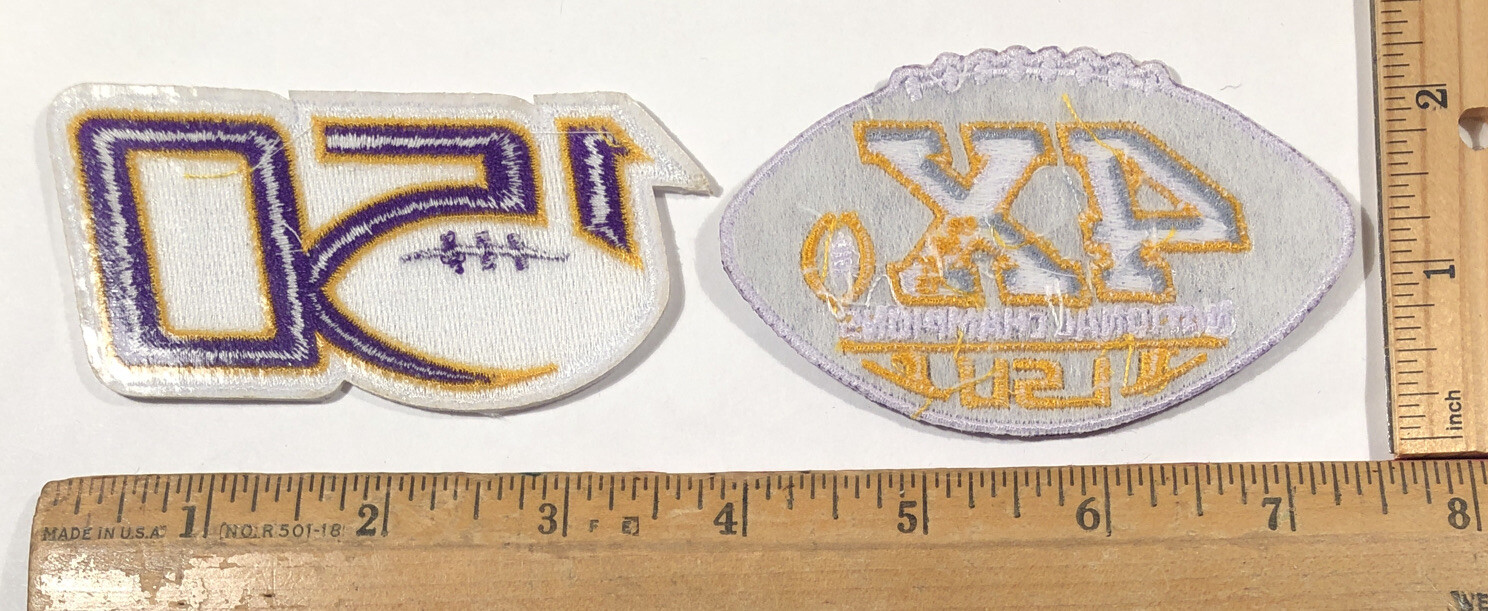 Lot Of 2 LSU Tigers Iron On Patch Logo NCAA Football 4X National ...