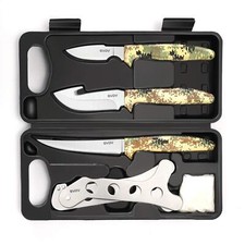 item 3 Hunting Knife Set Deer & Game 6-piece Butcher Field Dressing ...