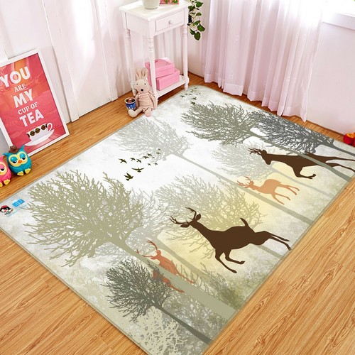 3D Forest Fawn ZHUA3992 Game Non Slip Rug Mat Photo Carpet Zoe | eBay ...