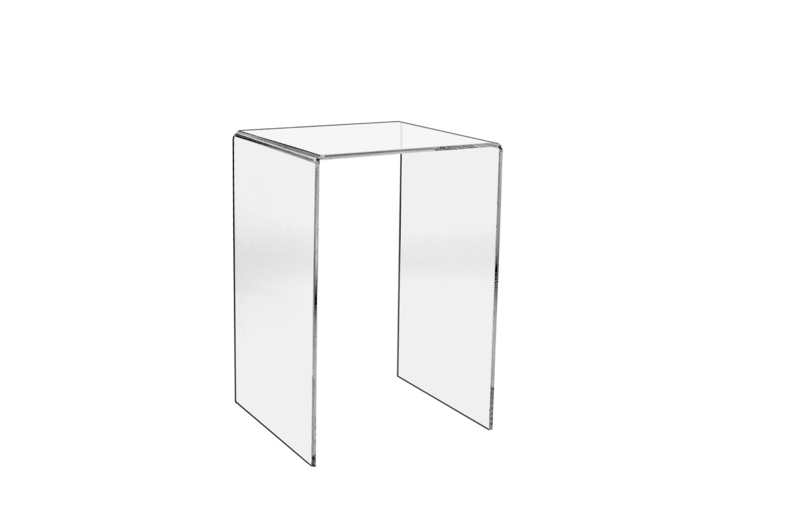 Clear Acrylic Tall Square Riser, 12" H x 8" W x 8" D | eBay