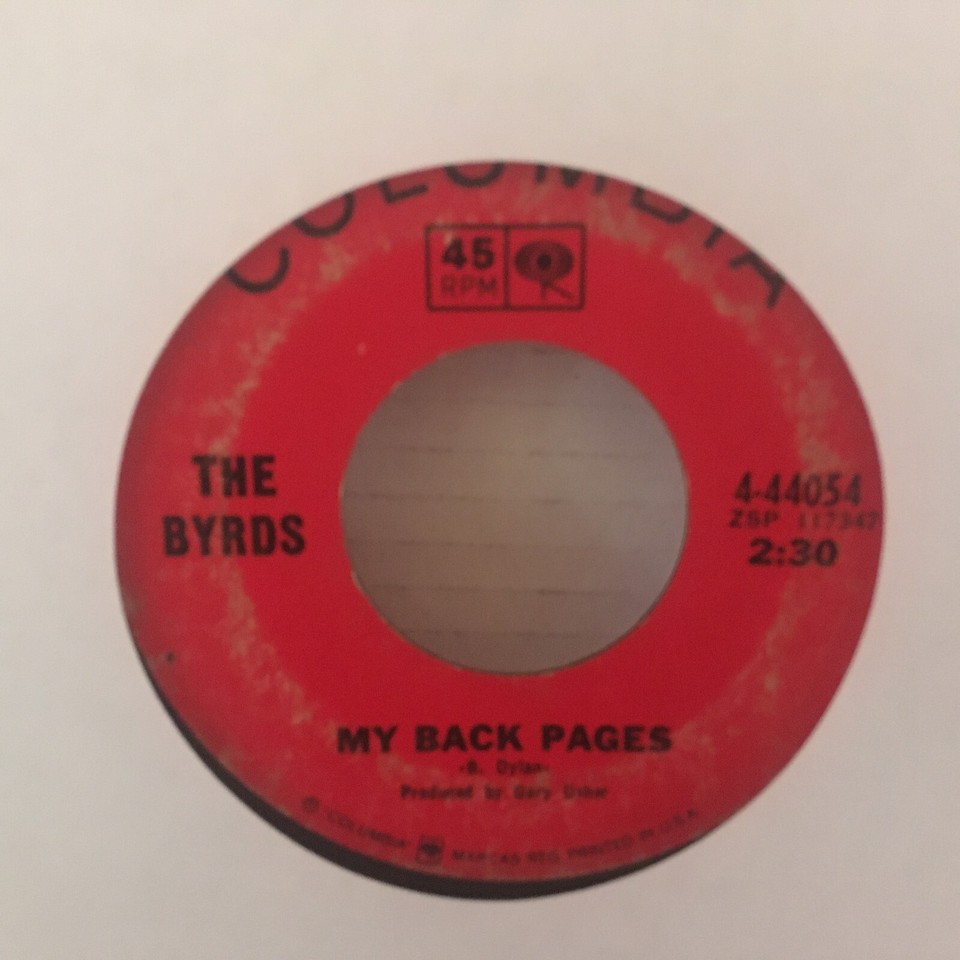 THE BYRDS 45 SINGLE , MY BACK PAGES / RENAISSANCE FAIR | eBay