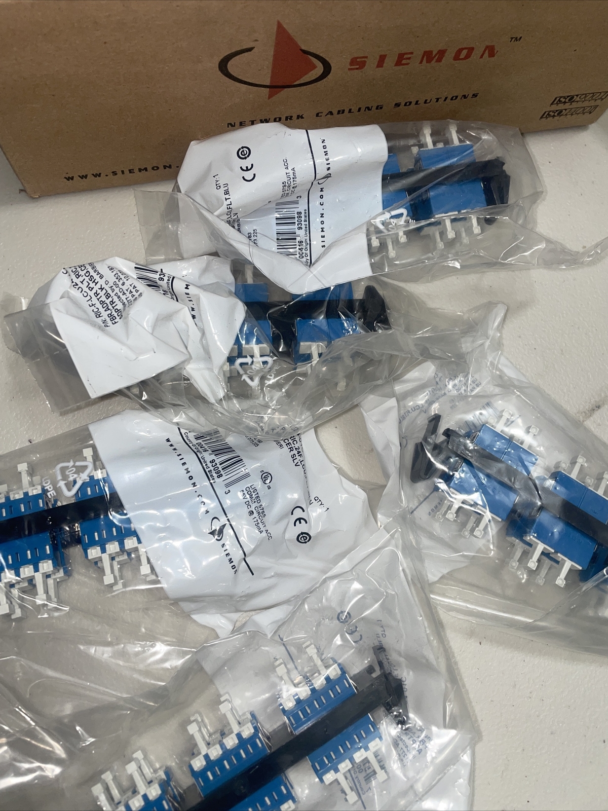 Siemon RIC-F-LCU24-01C Fiber Optic Adapter Plates - Blue for sale ...