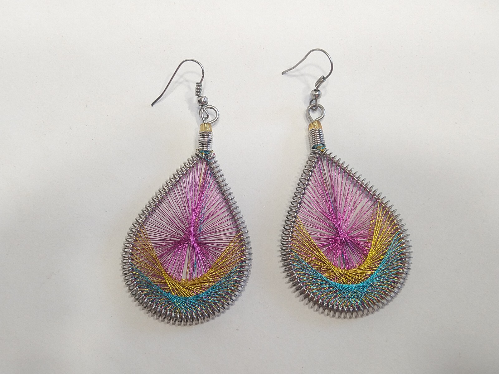 Bohemian Teardrop String Art Multicolor Geometric Dan… - Gem
