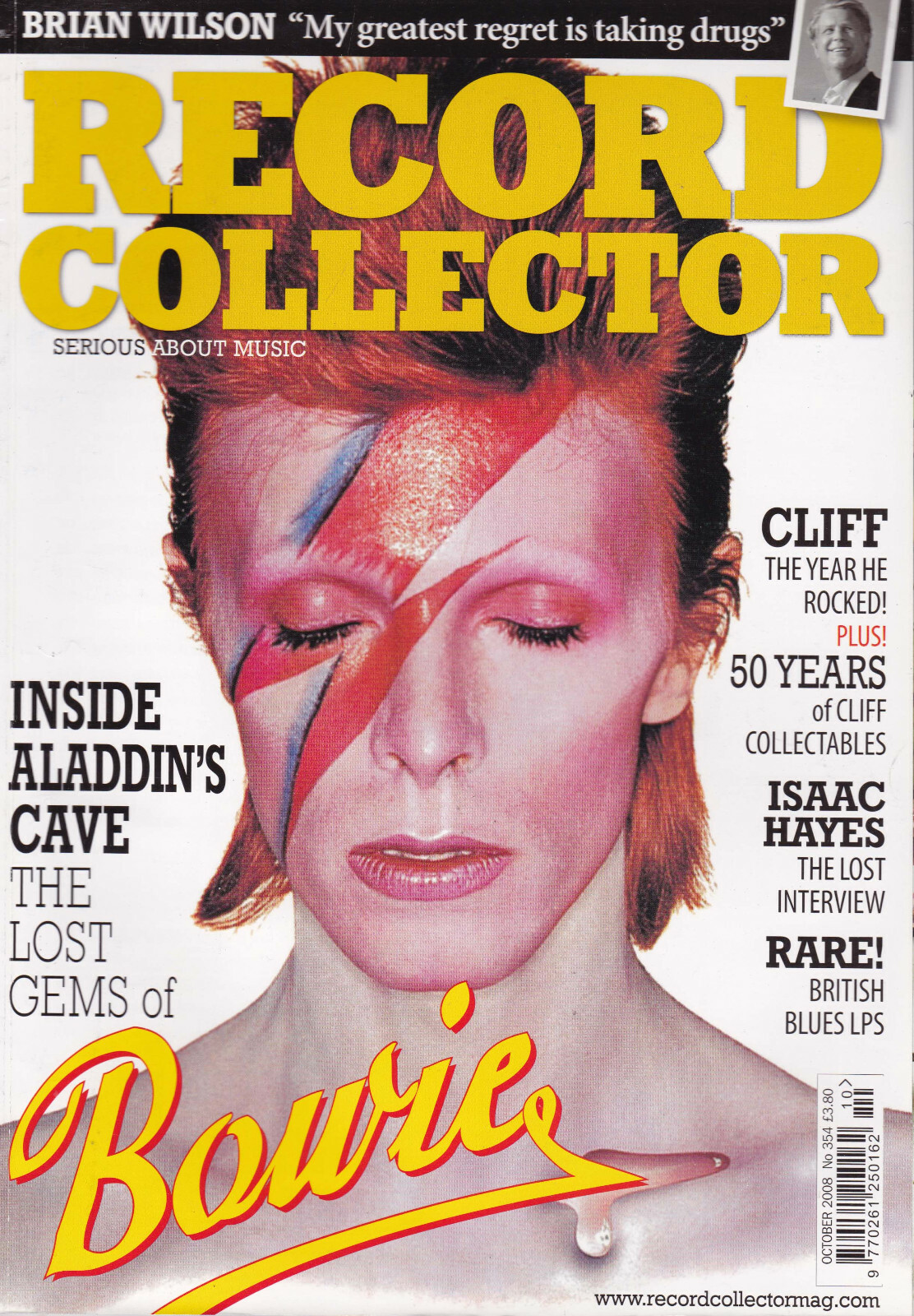 RECORD COLLECTOR Magazine #354 Bowie / Cliff Richard / Isaac Hayes ...
