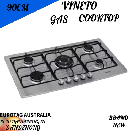 🔥 Veneto 90cm Stainless Steel Gas Cooktop - Model VH90FSS BRAND NEW 2 ...