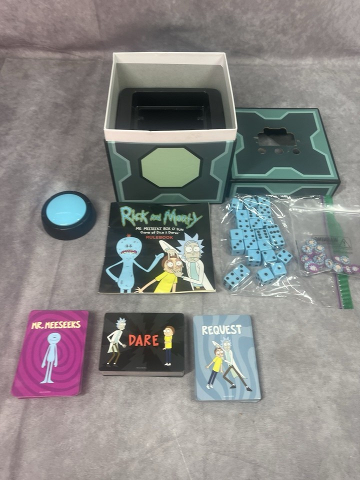 Mr. Meeseeks' Box O' Fun The Rick and Morty Dice Dares Game Complete ...