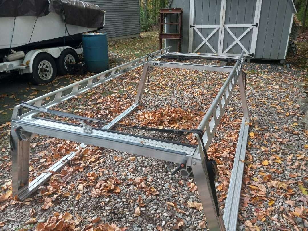 System One Aluminum Heavy Duty Contractors Rig Pick-Up Truck Ladder ...