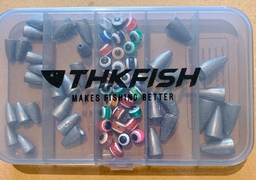 THKFISH Collection Fishing Weights, Beads, Carolina Rig, Texas Rig- 64 ...