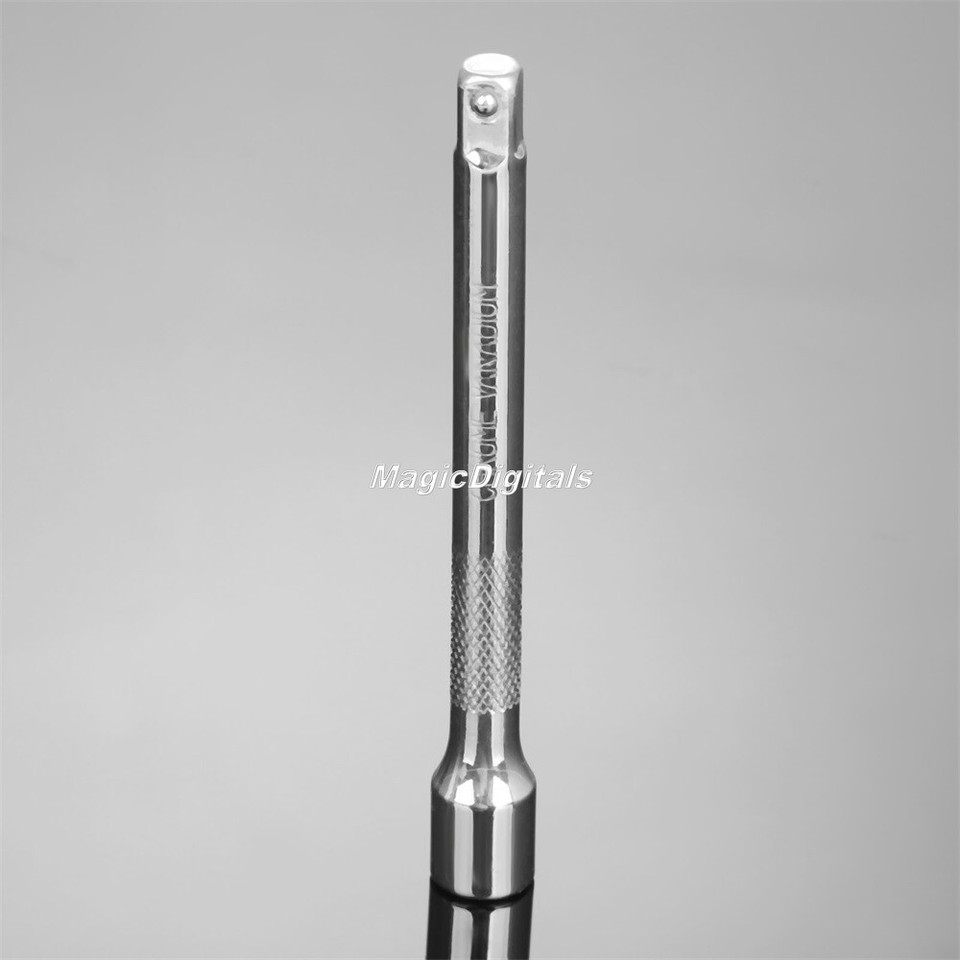 Ratchet Socket Wrench Extension Bar Extender Ball Bearing Hand Tool 1/4 ...