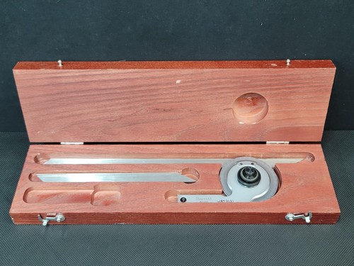 Starrett No. C359 Precision Universal Bevel Vernier Protractor, 7" + 12 ...