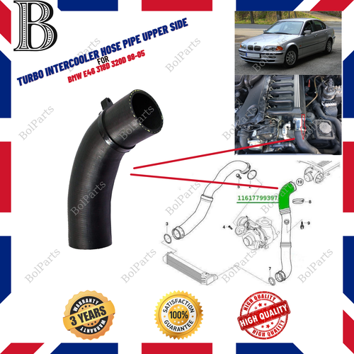 BMW E46 318D 320D EGR Turbo Intercooler Hose Pipe Upper Side ...