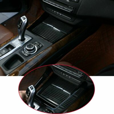Gloss Black Console Front Water Cup Holder Cover Trim for BMW X5 E70 ...