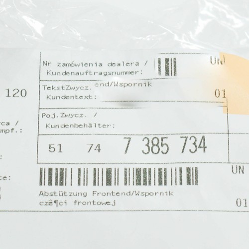 OEM BMW F20 F20N F21 F21N F22 PANEL END SUPPORT FRONT 51747385734 ...