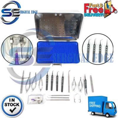 Eye Cataract Set 21 PCS Ophthalmic Surgical Instruments Set With Box | eBay