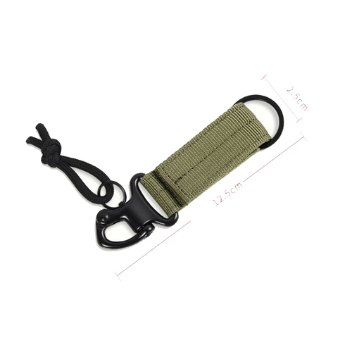 Tactical Molle Carabiners EDC Belt Key Chain Hooks Nylon Webbing Key ...
