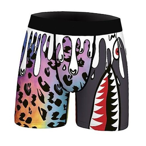 1 or 3 Pack Men's Novelty Boxer Briefs Funny Boxer XX-Large Shark (Pack ...
