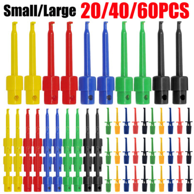 Lot Hook Clip Mini Grabber Test Probe Lead Wire Kit For Multimeter Test ...