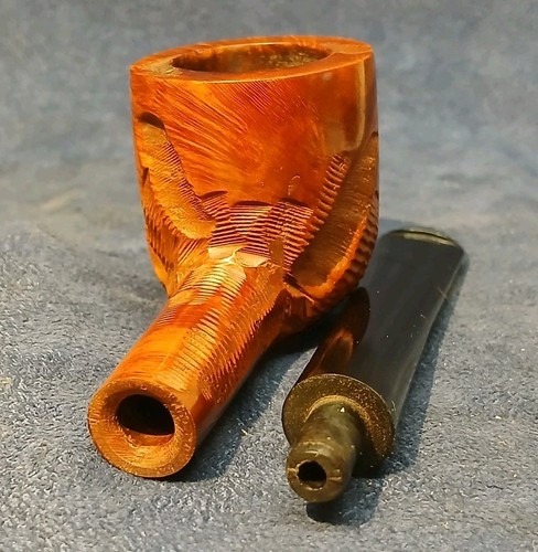 Beautiful Custom-Bilt made Mr Dobbs Carved Pot Tobacco Pipe U.S. 1950s ...