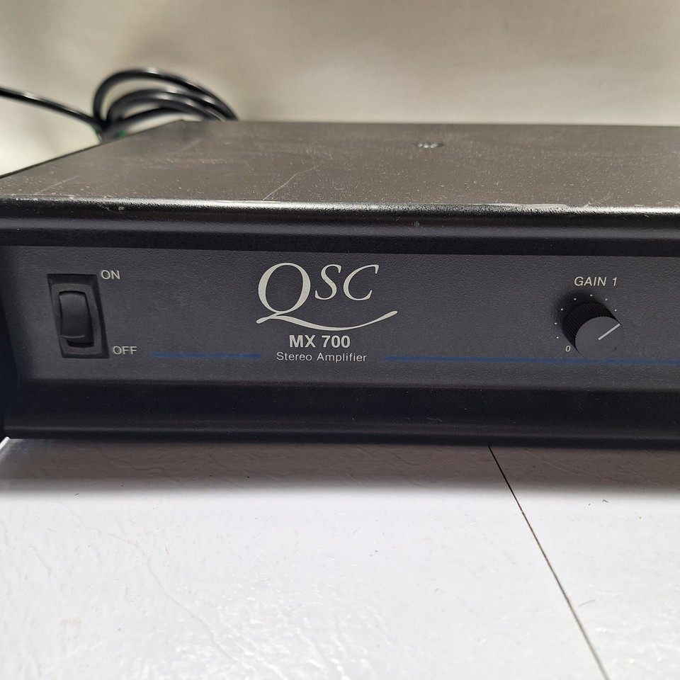 QSC MX 700 Power Amplifier 2CH Amp, 270 W Per Ch, Bridge Mono 700 W ...